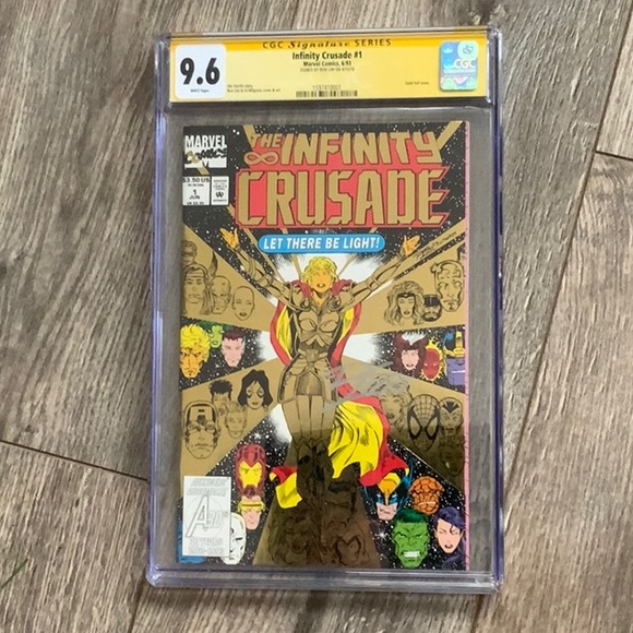 Marvel | Other | Marvel Comics Infinity Crusade Gold Foil Cover Signed ...